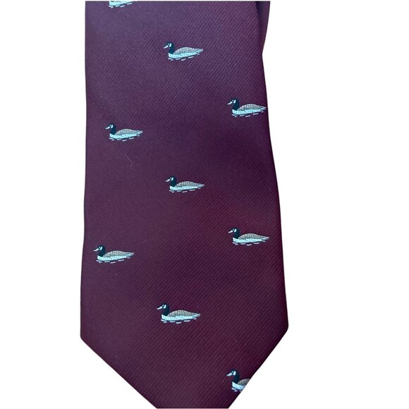 Alynn | Accessories | Vintage Alynn Burgundy Neck Tie Mallard Duck ...